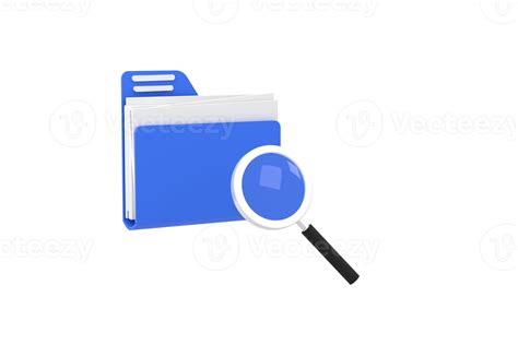 Folder Icon And Magnifying Glass Open Folder Icon Folder With