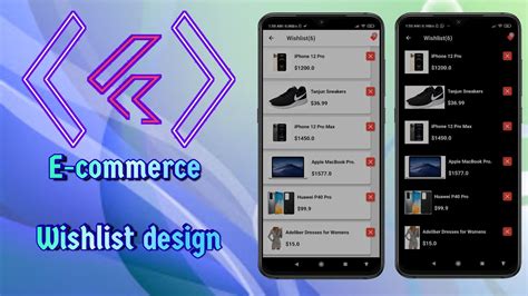 flutter wishlist full design