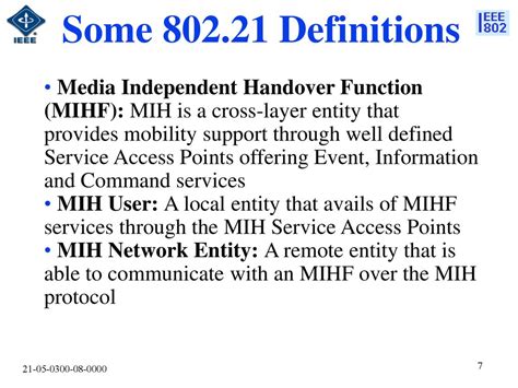 Ieee Media Independent Handover Dcn Ppt Download