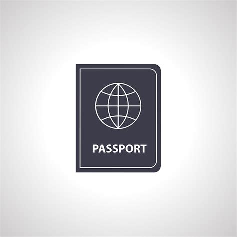 Premium Vector Passport Icon International Passport Isolated Icon