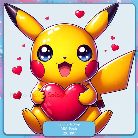 Foto Lindo Pikachu Amor Pikachu Pokemon Ideal Regalo San Valentin Dia