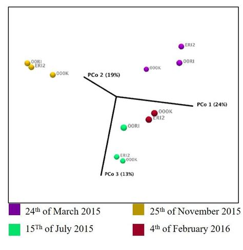 Principal Coordinates Analysis Pcoa With Jaccard Similarity Download Scientific Diagram