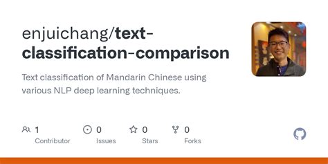GitHub Enjuichang Text Classification Comparison Text Classification Of Mandarin Chinese