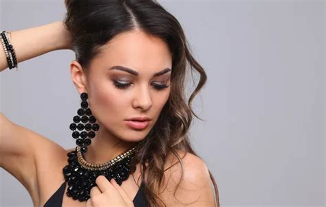 Wallpaper Look Brunette Sexy Model Beauty Brunette Pose For Mobile And Desktop Section