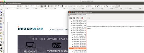 inkscape 0 91 shows font size 14 in dropdown and 17 5px in xml editor