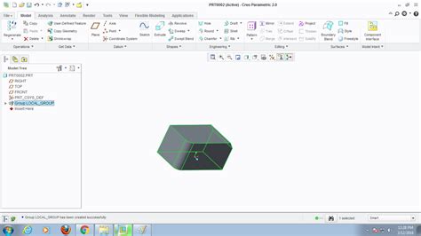 How To Create Table Pattern And Variable Radius Fillet In Creo Grabcad Tutorials