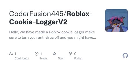 Github Coderfusion445 Roblox Cookie Loggerv2 Hello We Have Made A Roblox Cookie Logger Make