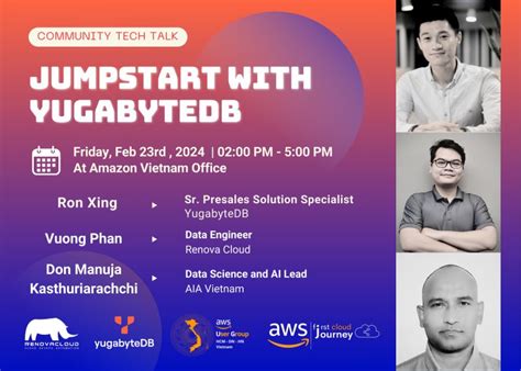 Renova Cloud On Linkedin Yugabytedb Databaseevolution Awscommunity Jumpstartevent