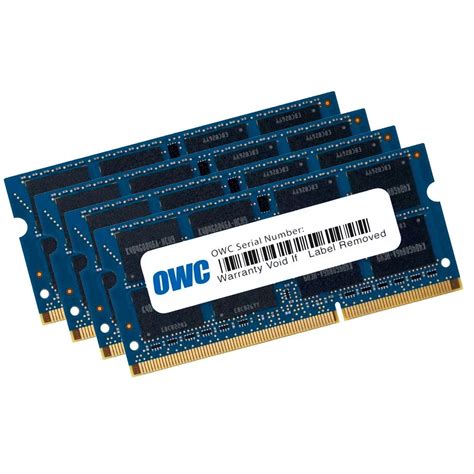 16GB OWC DDR3 SO DIMM PC3 8500 1066MHz CL7 Quad Channel Kit 4x 4GB