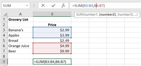 How To Use The Autosum Function Excelbuddy Com