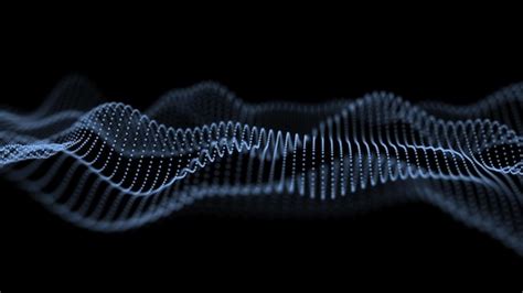 Premium Photo Abstract Blue Futuristic Background Big Data Visualization Digital Dynamic Wave