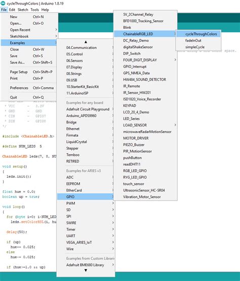 Interfacing Chainable Rgb Led With Vega Aries Board Vega Processors Blog