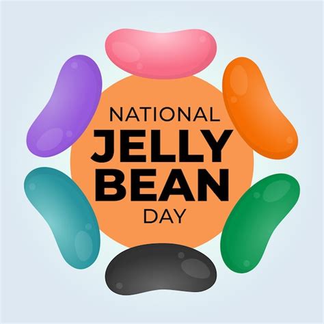 Premium Vector A Colorful Poster For National Jelly Bean Day