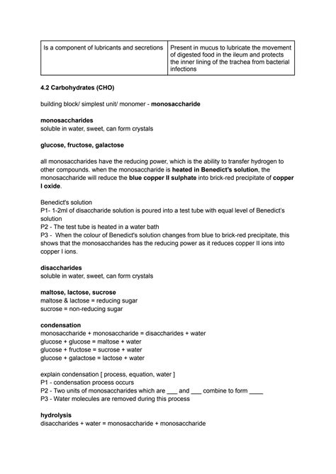 Solution Kssm Form 4 Biology Chapter 4 Chemical Compositions In A