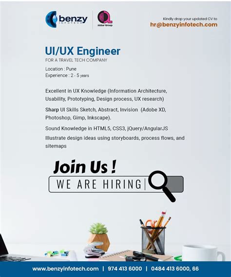 Benzy Infotech Pvt Ltd On Linkedin Uideveloper Uxdesigner Uiuxdesigners Punejobs