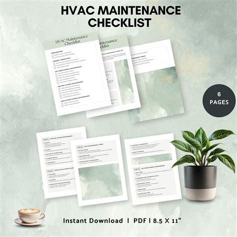 Hvac Maintenance Checklist Home Air Conditioning Hvac Inspection Small