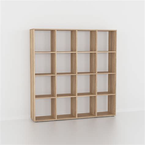 Стелаж для дому полиця для книг і іграшок роздільник кімнати на 16 осередків книжкова шафа M