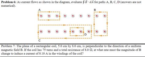 Solved Problem As Current Flows As Shown In The Diagram Chegg Com