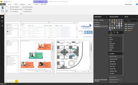 Visio In Powerbi For Viewing Personnel Hierarchies And Locations Bvisual