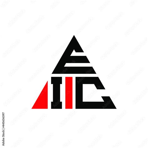 Eic Triangle Letter Logo Design With Triangle Shape Eic Triangle Logo Design Monogram Eic