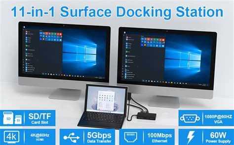 New Microsoft Surface Dock 2 11 In 1 Triple Display Microsoft Surface Docking Station With HDMI