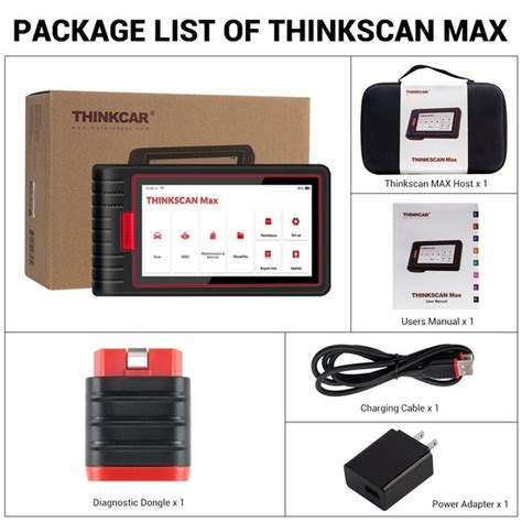 Thinkcar Thinkscan Max Professional Full System Diagnostic Tool