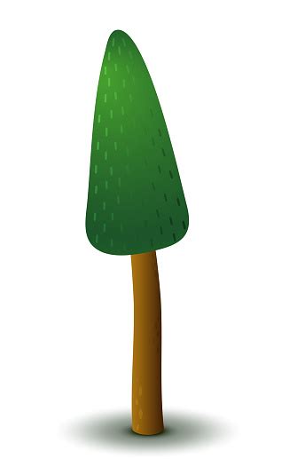 벡터 녹색 응비 나무입니다 게임 Ui 플랫 로고 디자인 2d 게임 또는 엽서를 구축하기위한 양식에 일치시키는 가문비 나무 0명에 대한 스톡 벡터 아트 및 기타 이미지