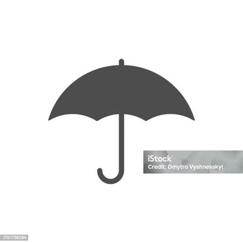 흰색 배경에 고립된 우산 문자 모양 벡터 아이콘입니다 웹 모바일 및 Ui 디자인을 위한 우산 글리프 벡터 아이콘 보험에 대한