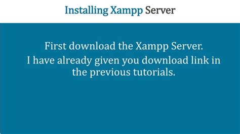 Install Xampp Tutorial 5 Pptx Computing Technology And Computing