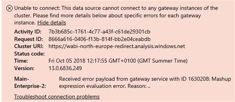 Mysql Postgresql Error On Gateway Microsoft Fabric Community