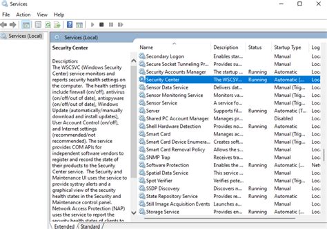 Windows Security Centre