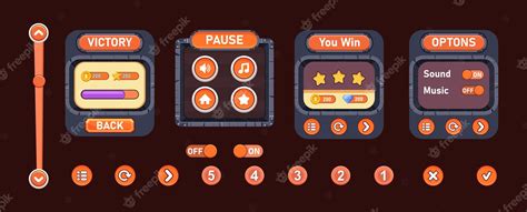 Premium Vector List Of Mobile Games Game Ui Kit User Interface Ui Ux