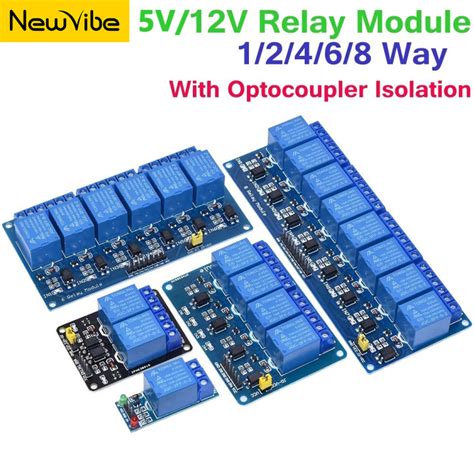 โมดูลรีเลย์5v 12v 1 2 4 6 8 16ช่องสัญญาณพร้อมรีเลย์เอาต์พุตรีเลย์