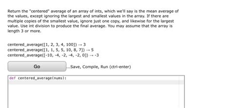 Solved Use Pythonnote You May Not Use Min Max Sort