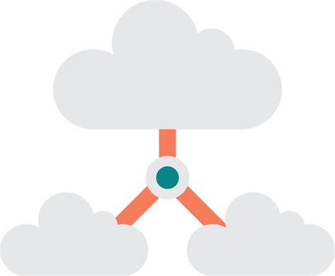 Premium Vector Data Connection And Cloud Illustration In Minimal Style
