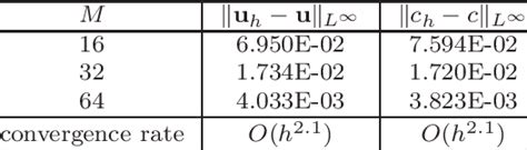 L ∞ Errors Of The Numerical Solution Download Table