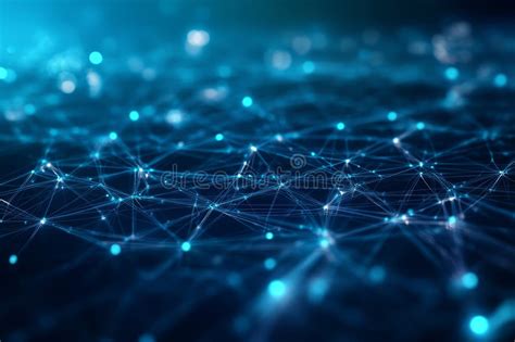 A High Tech Data Network Forming A Vast Glowing Web Of Interconnected Nodes Pulsating Cyber