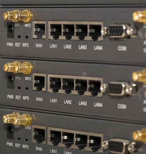 Networking Devices WAN LAN COM Stock Photo Image Of Broadband Confuse
