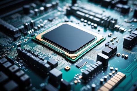 Circuit Board Technology Background Central Computer Processors Cpu Concep Premium Ai