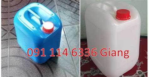 Can nhựa lít màu xanh vỏ can nhựa lít màu trắng can nhựa đựng hoá chất lít can nhựa