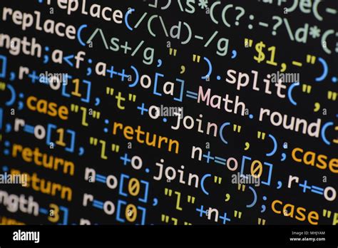 Real Java Script Code Developing Screen Programing Workflow Abstract