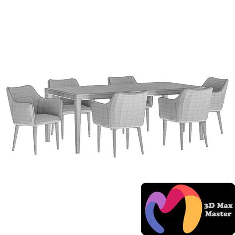 Moscow Dining Chair And Mavis Table 3dmaxter