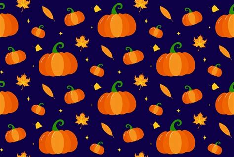 완벽 한 가을 패턴 호박 가을 단풍 추수 감사절 배경 그것은 벽지 포장 카드 옷 패턴 및 기타에 사용할 수 있습니다 10월에