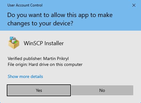 WinSCP Installer WinSCP