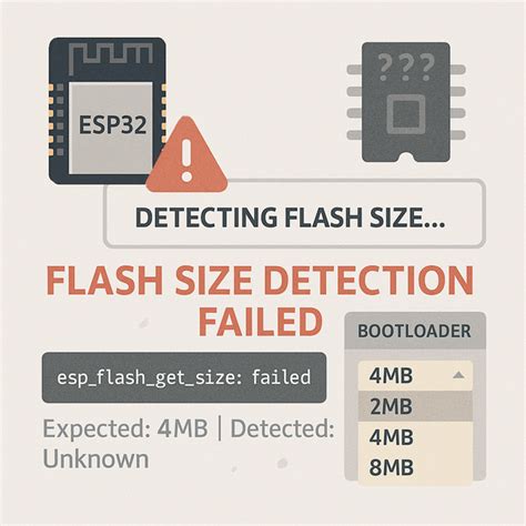 Esp32 Flash Size Detection Error