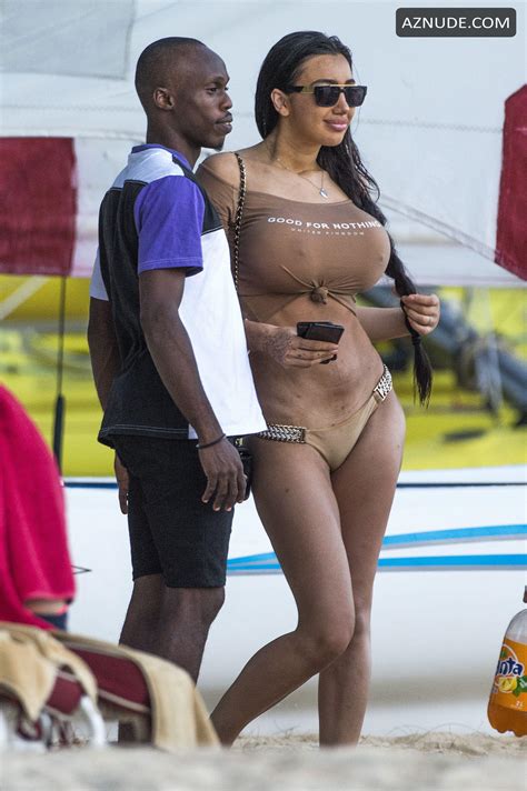 Chloe Khan Sexy On The Beach In Barbados Aznude