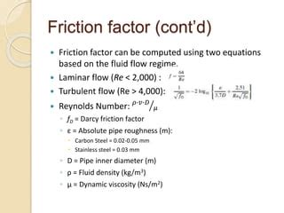 Single Phase Flow Line Sizing PPTX