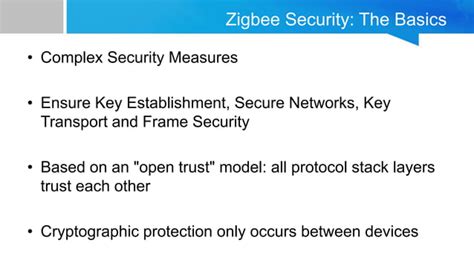 Zigbee Security Ppt