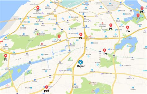 Spatial Distribution Of The Depot And Allocated Positions Download