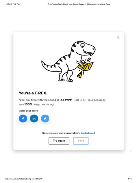 Free Typing Test Check Your Typing Speed In 60 Seconds Livechat Tools Pdf Text Computing